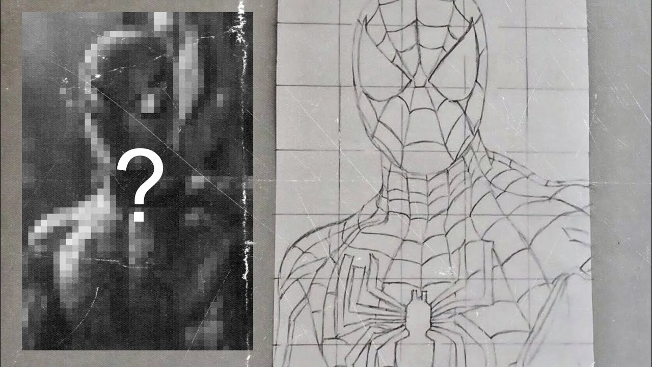 How to draw Spider-Man || outline tutorial - YouTube