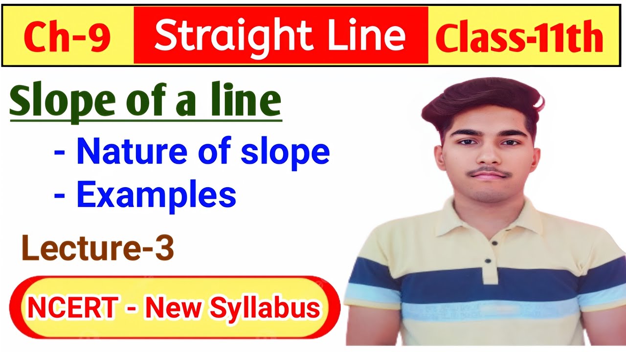 How to find slope of the straight line: Chapter -9 #mathswithtikaniasir ...
