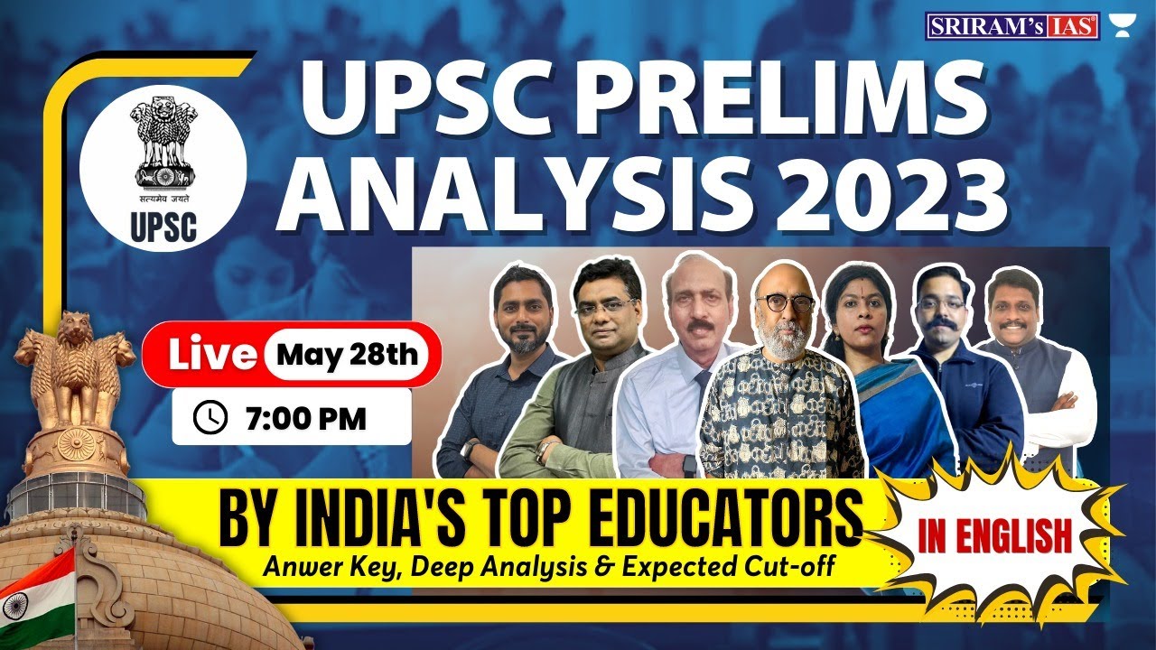 UPSC 2023 Prelims Paper Analysis in English | Answer Key & Expected Cut ...