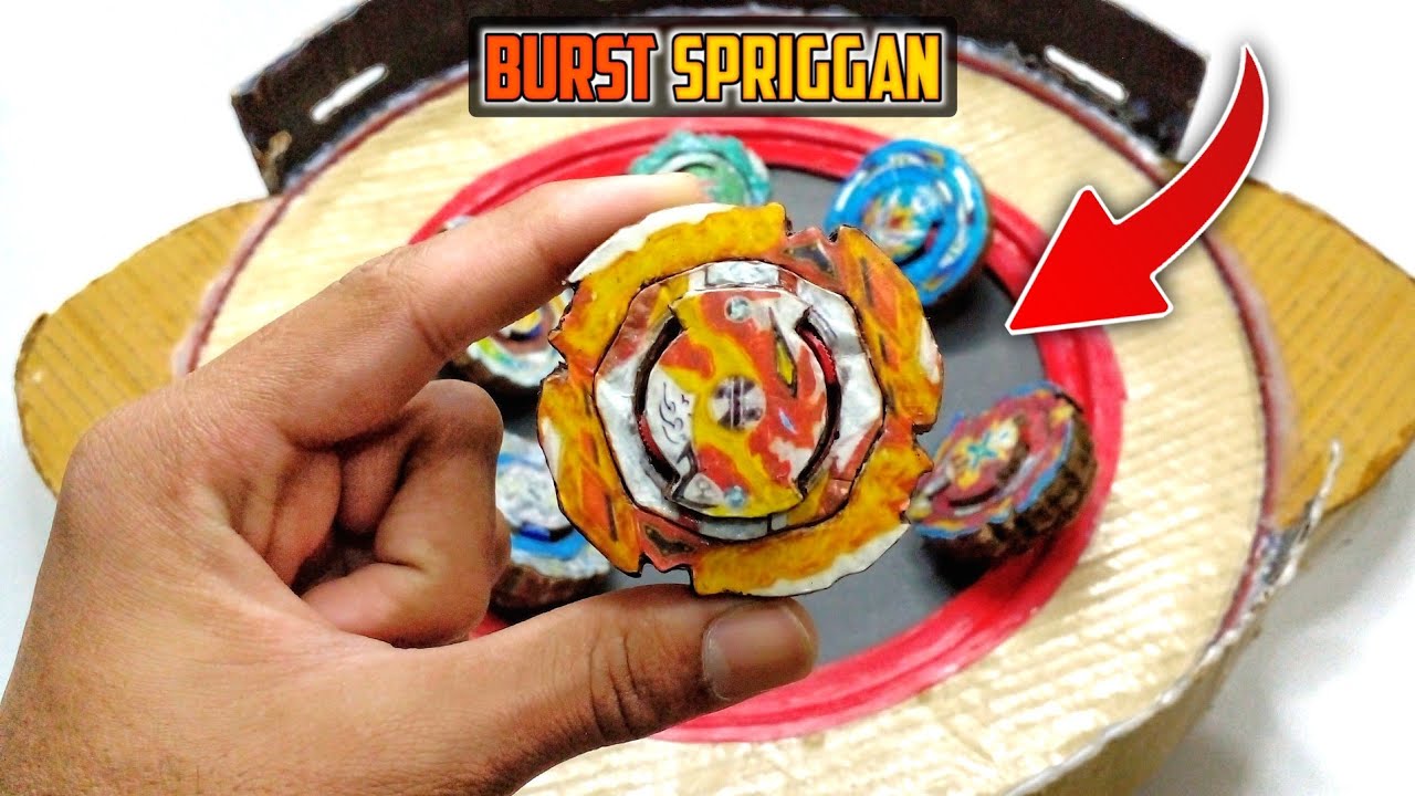 How to make Burst Spriggan Beyblade With Cardboards 🔥 - YouTube