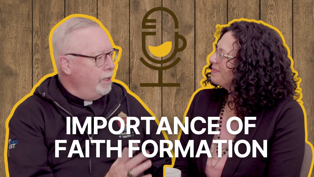 Coffee with Archbishop Coyne: Episode 1 - Talking Faith Formation w/ Kelly Henderschedt - YouTube