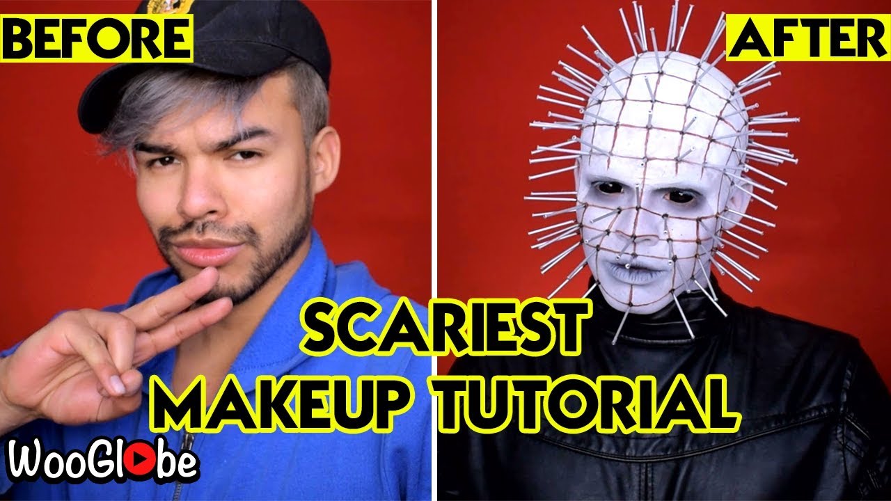 Hellraiser Pinhead Makeup - Scary Halloween Makeup Tutorial 2019 ...