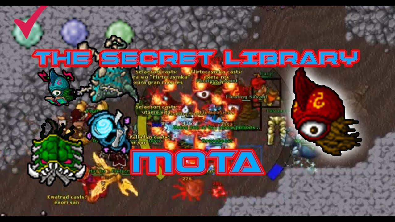 The Secret Library MOTA Mission Tibia Quest - YouTube