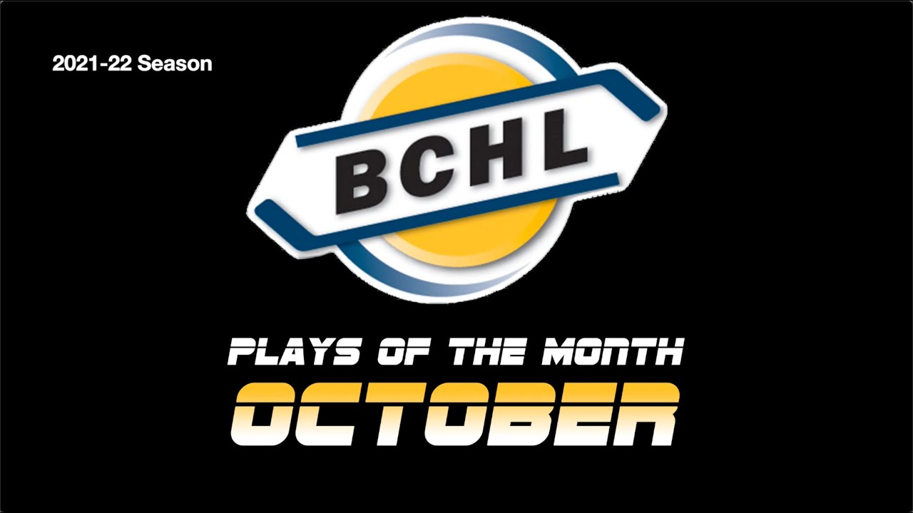 BCHL Plays of the Month - October 2021 - YouTube
