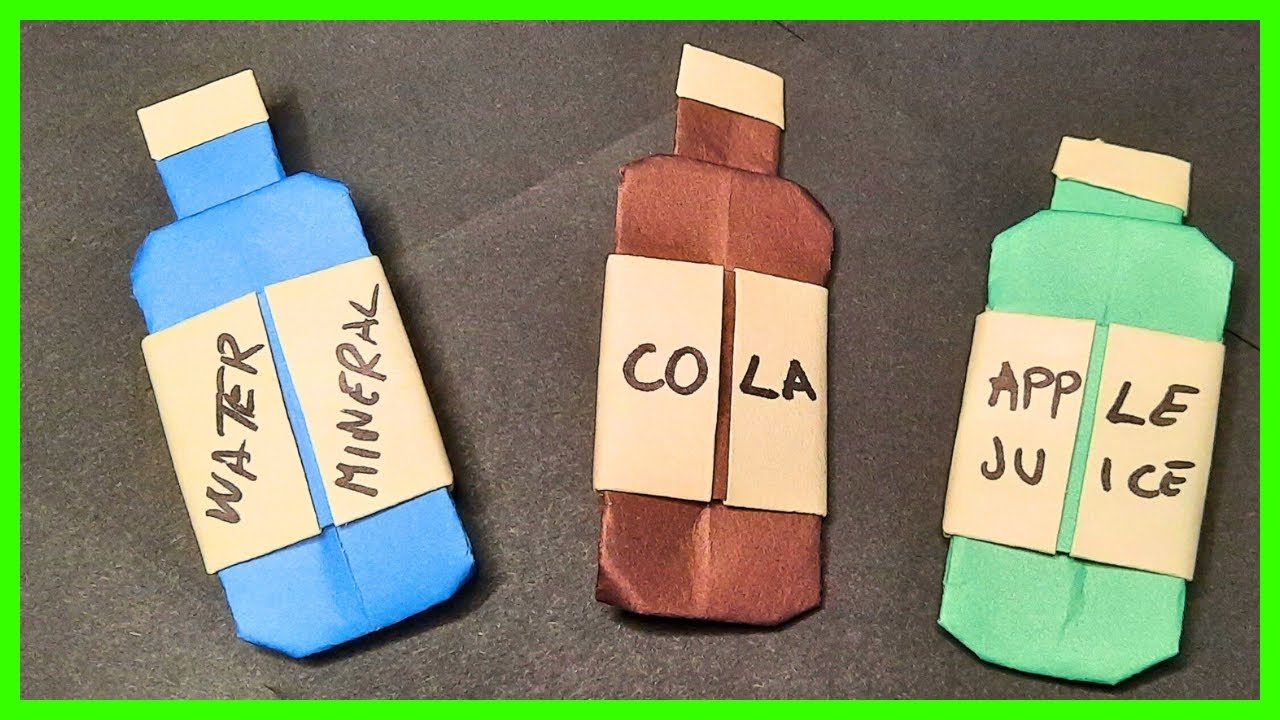 ⩥ Cómo hacer una BOTELLA de ORIGAMI - YouTube