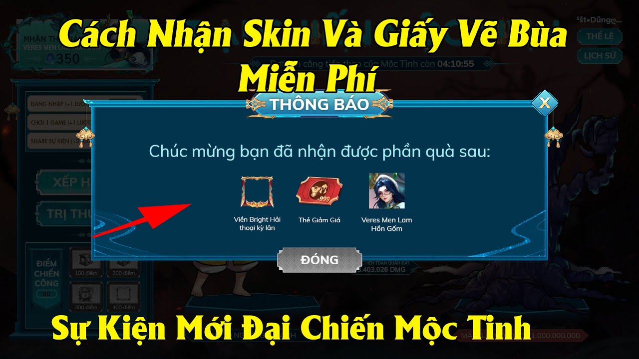 Liên Quân | Cách Nhận FREE Skin Veres Và Giấy Vẽ Bùa Từ Sự Kiện Mới Đại ...