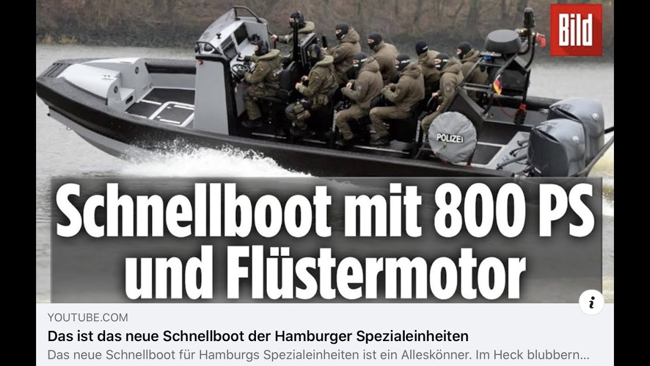ProZero 8m CC Interceptor featured in BILD - Das neue Schnellboot der Hamburger Spezialeinheiten ...