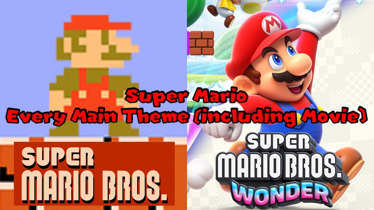 Every Super Mario Main Theme (Including Remakes and Movie) - YouTube