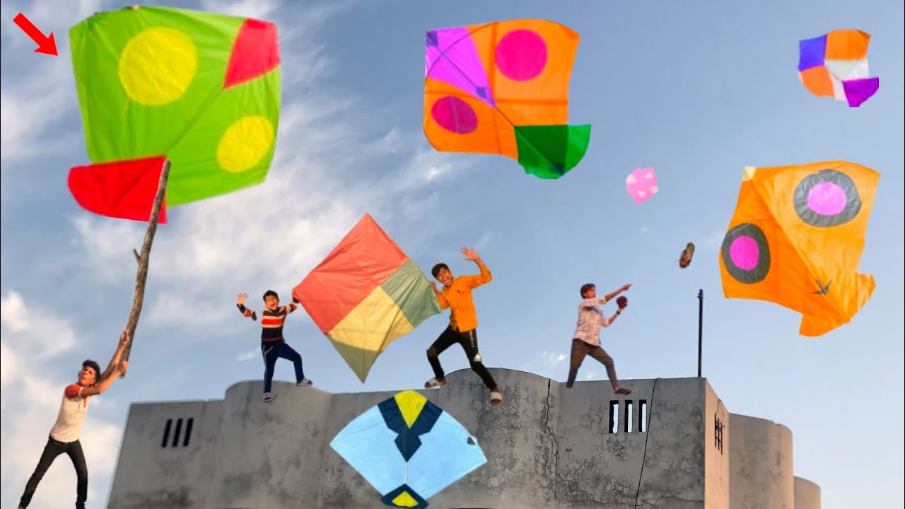 15 feet big kite happy Qasim dhoka 200 kites price patangbaazi - YouTube