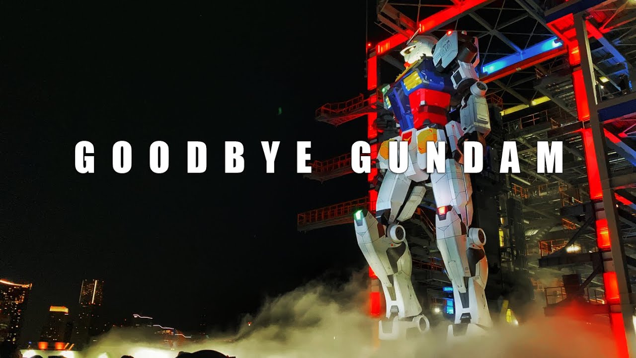 Farewell!!! Real Scale Moving Gundam in The Evening Yokohama [Gundam ...