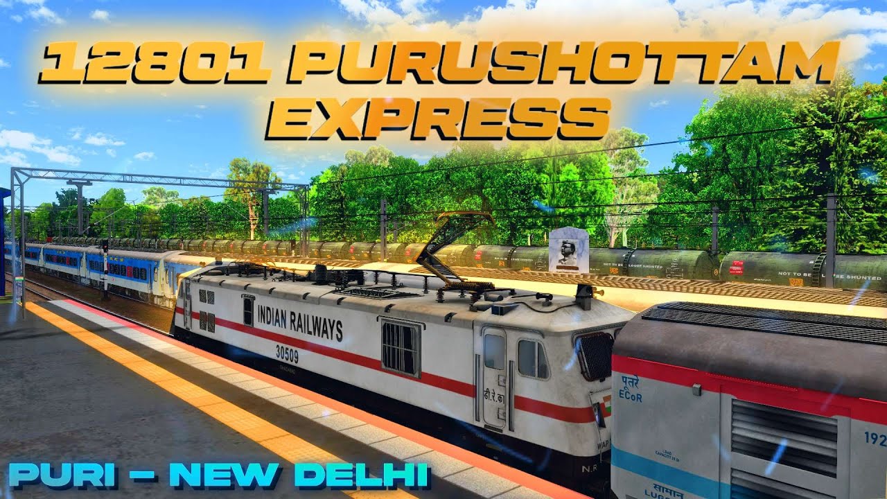 12801 Purushottam Express PT PURI TO NEW DELHI INDIAN RAILWAY 12801-purushottam-express-pt-puri-to-new-delhi-indian-railway