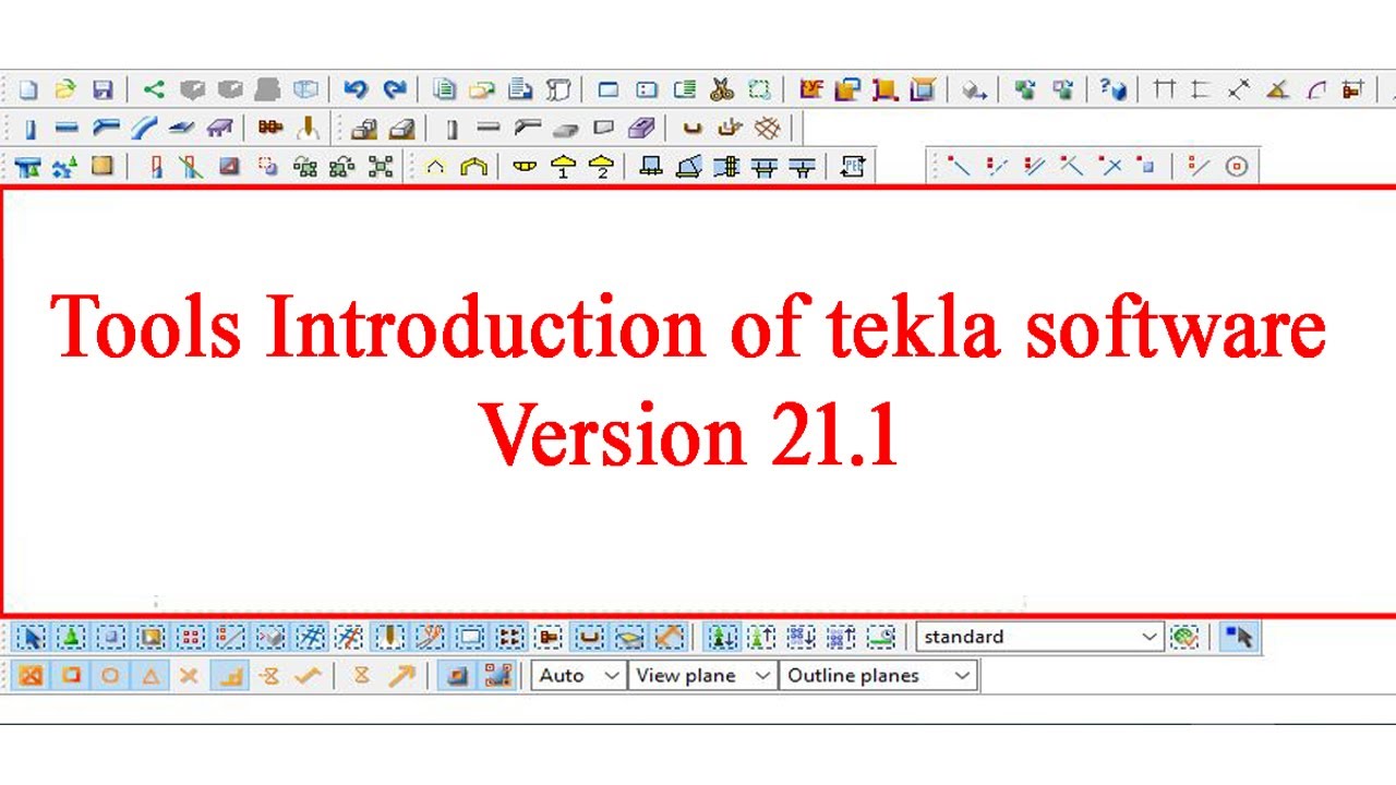 Tools introduction of tekla software 21 1 v || Tekla software for begginer by Engr Maidul - YouTube
