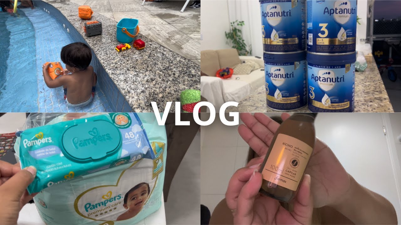VLOG | 1ª vez na piscina 1 mês depois, black friday aptanutri e fralda ...