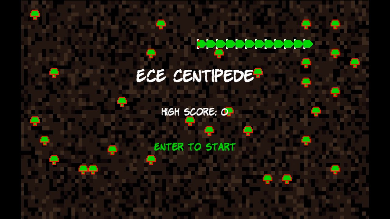 Centipede Game Demo (ECE 4122) - YouTube