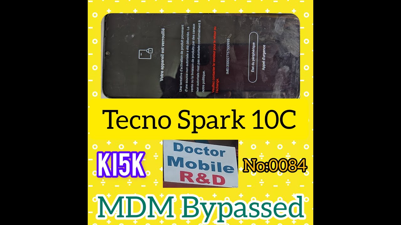 Tecno Spark 10C (KI5K) MDM Permanently Removed - YouTube