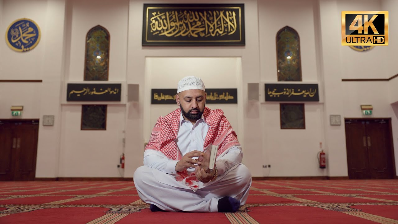 Spiritual Serenity: Young Muslim Man Reading Holy Quran in Ramadan ...