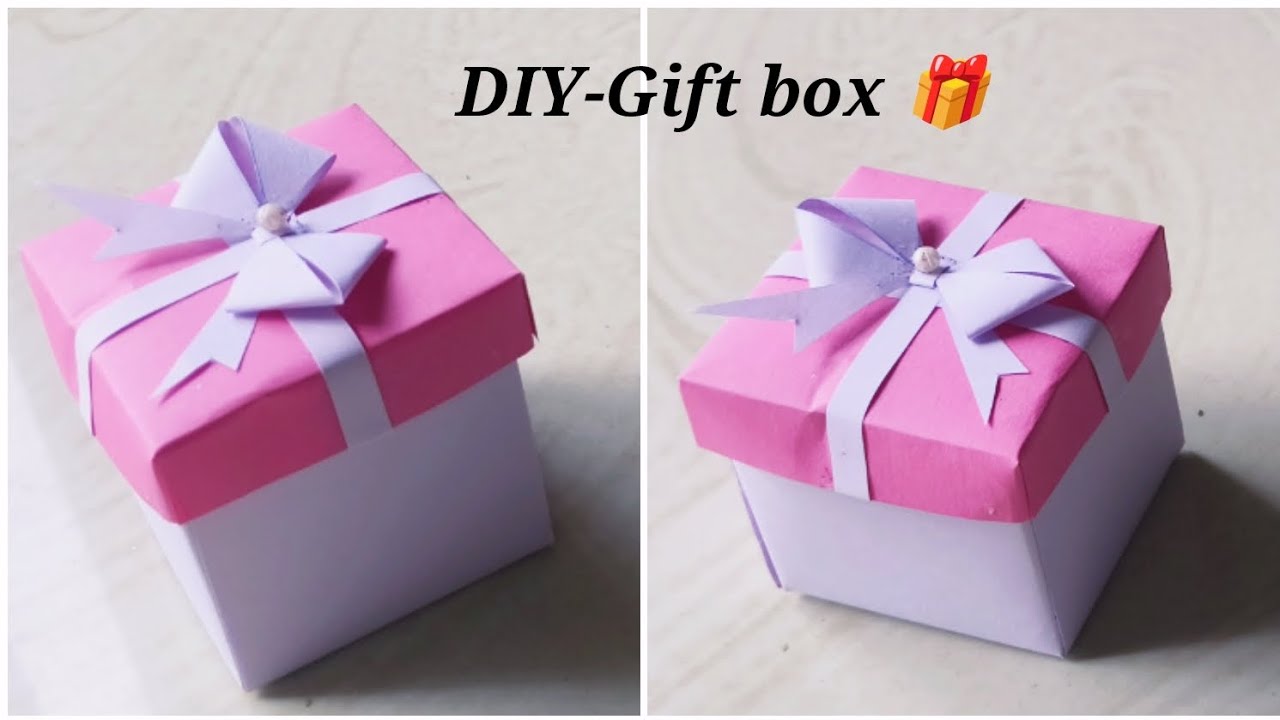 DIY Gift box / How to make Gift Box?🎁/Easy Paper Crafts idea💡/gift box ...