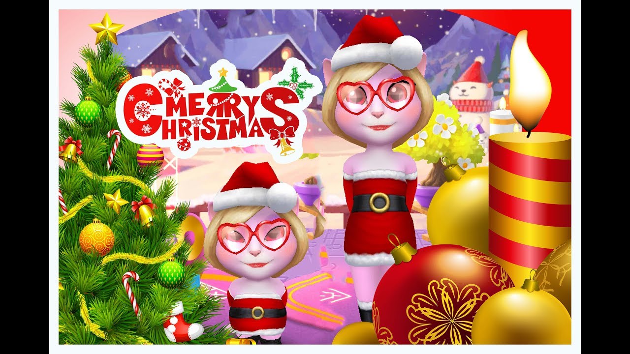 christmas costume - Little Angela ( My Talking Angela ) - YouTube