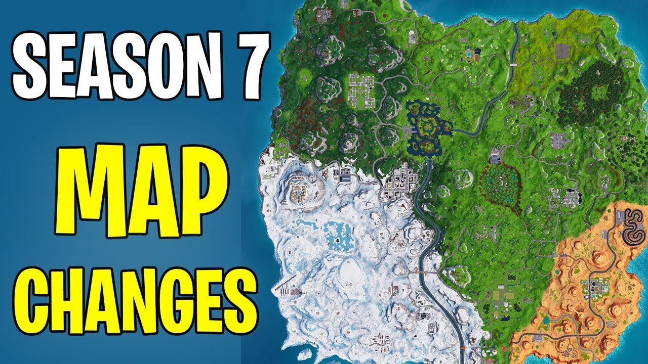 SEASON 7 MAP CHANGES! All NEW Fortnite Locations (Happy Hamlet, Polar ...