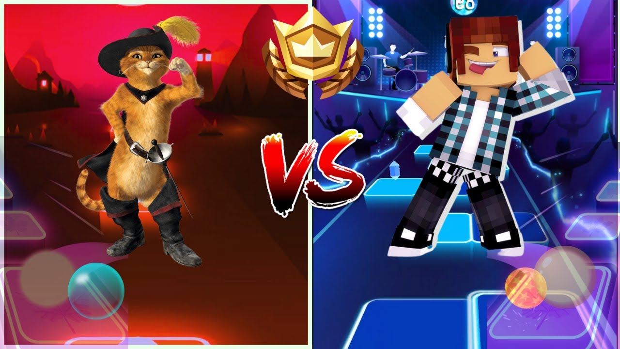 Tiles hop dance Cat and Minecraft - YouTube