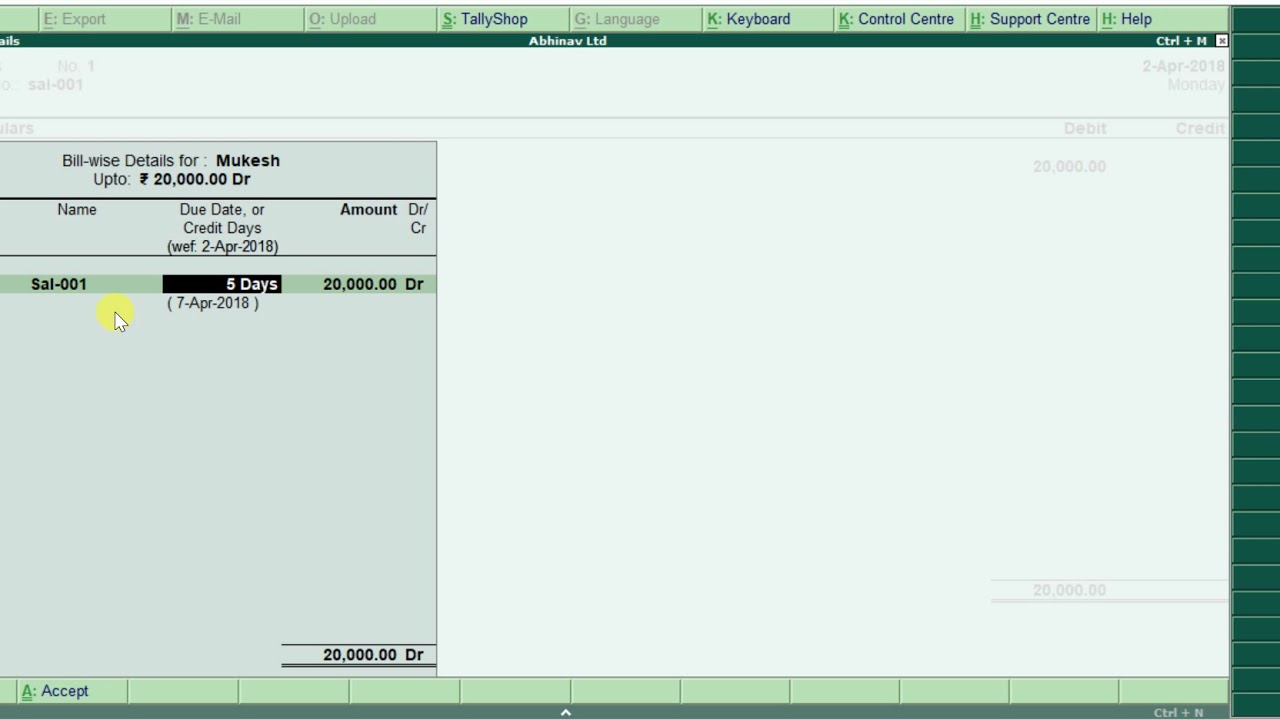 Maintain Balance Bill by bill - YouTube
