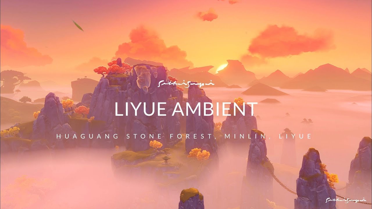 Huaguang Stone Forest Liyue Ambience Background Music Meditation Sound ...