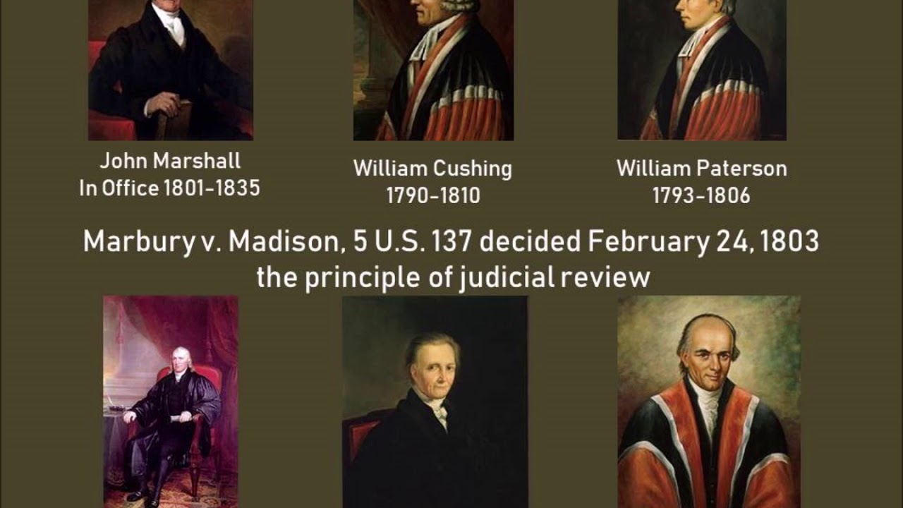 Marbury v Madison, 5 U S 137 decided February 24, 1803 - YouTube