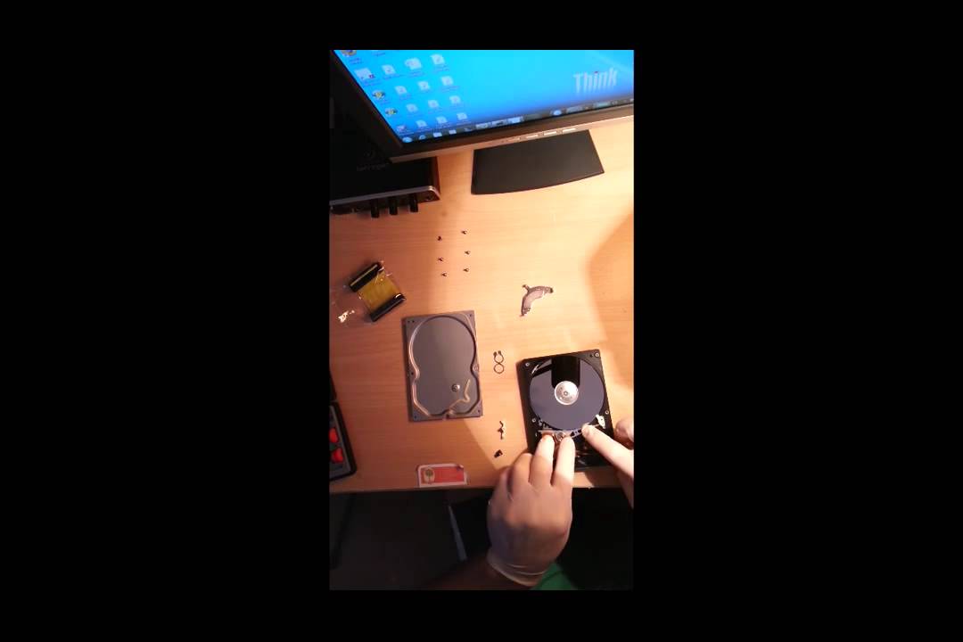 Hard Disk Drive Head Stack Assembly Swap - YouTube