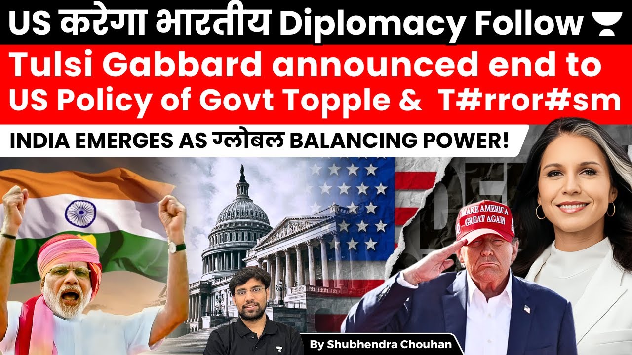 US to Follow Indian Diplomacy | Tulsi Gabbard Ends America’s Regime ...
