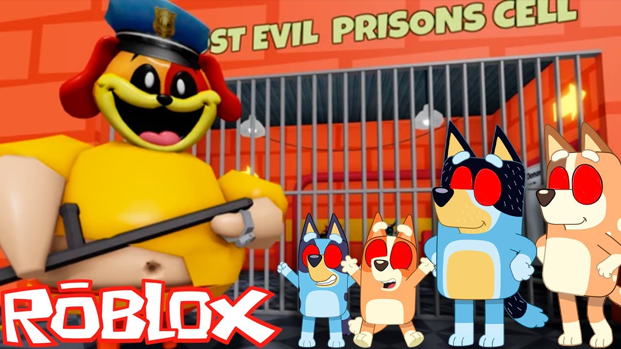 Evil Bluey Play DOGGY BARRY'S PRISON in Roblox - YouTube