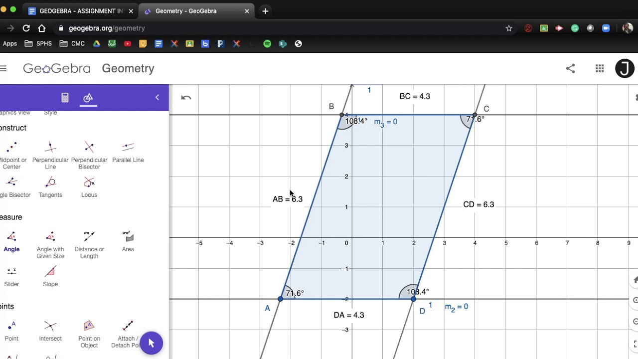 GEOGEBRA - ASSIGNMENT 7 - YouTube