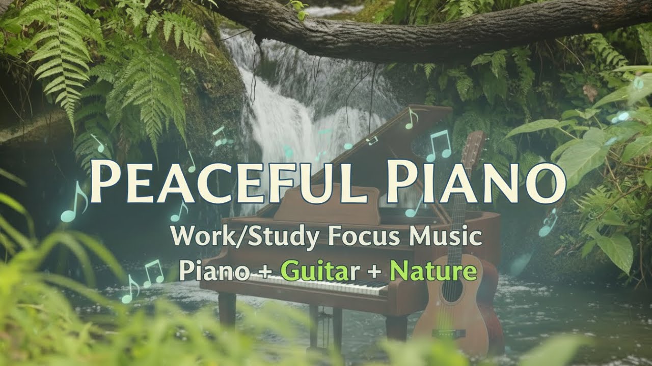Relaxing Music with Nature Sounds Peaceful Piano & Guitar 🌿 - YouTube