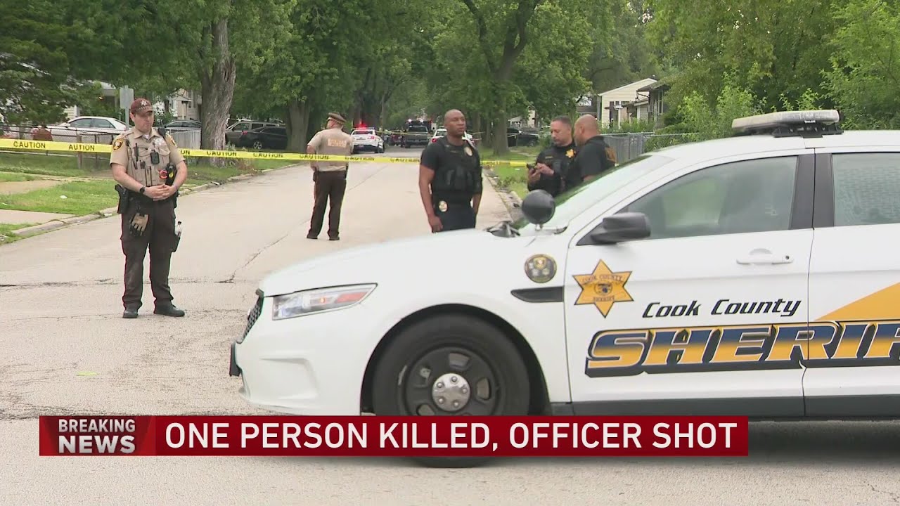 1 dead, police officer shot in Ford Heights - YouTube