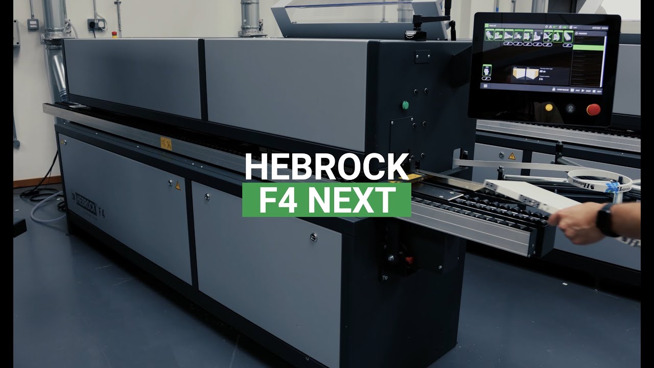 Hebrock F4 Next Edgebander - Guided Tour - YouTube