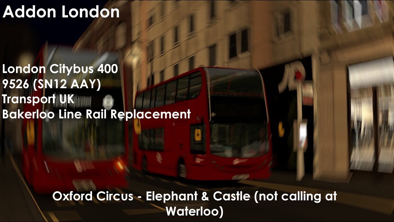 Transport UK London || 9526 (SN12 AAY) | Bakerloo Line Rail Replacement ...