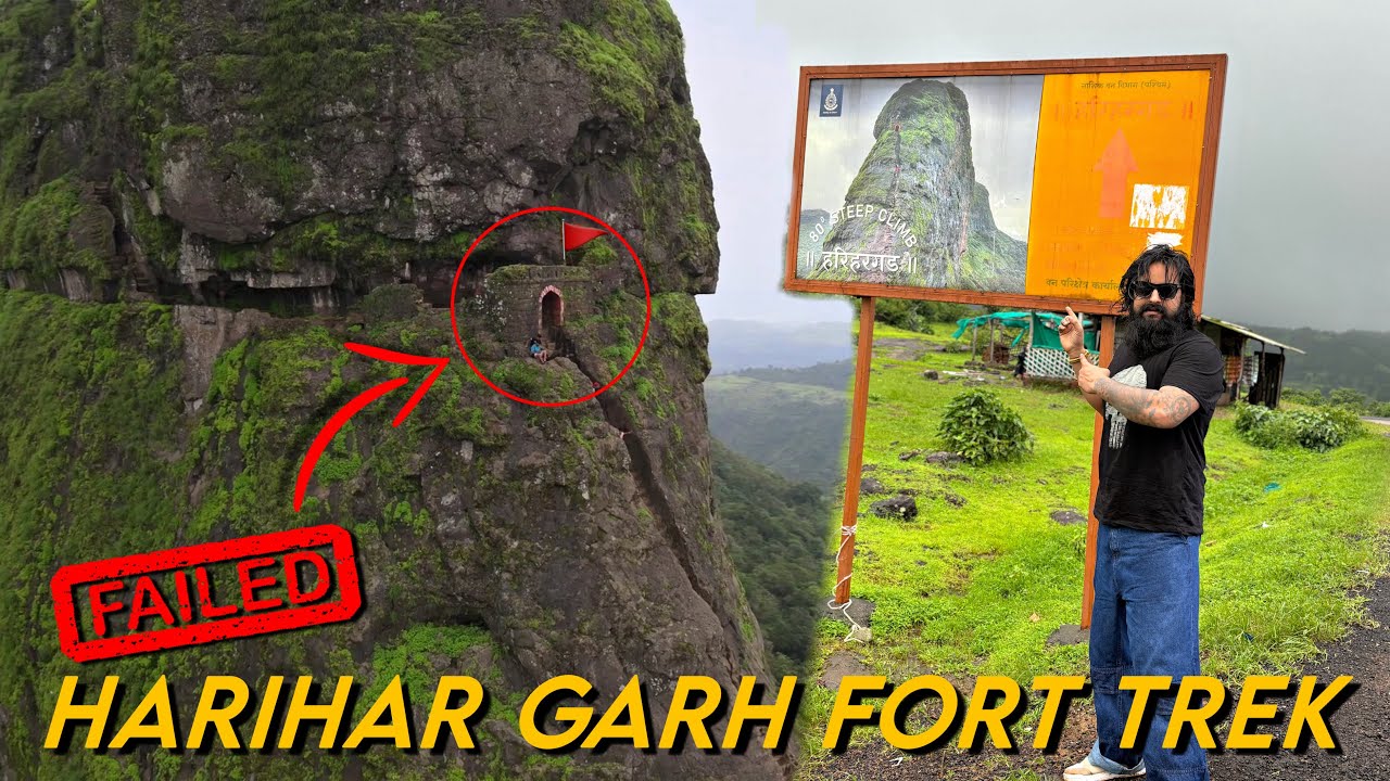 India’s Most Dangerous Harihar Fort Trek ‘FAILED’ But Why? - YouTube
