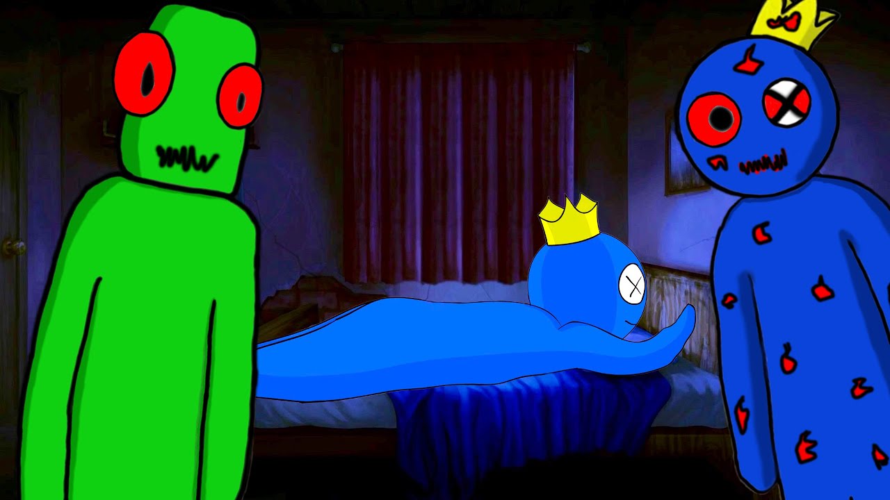 Blue and Green Zombie!!! Rainbow Friends Animation - Blue x Green ...