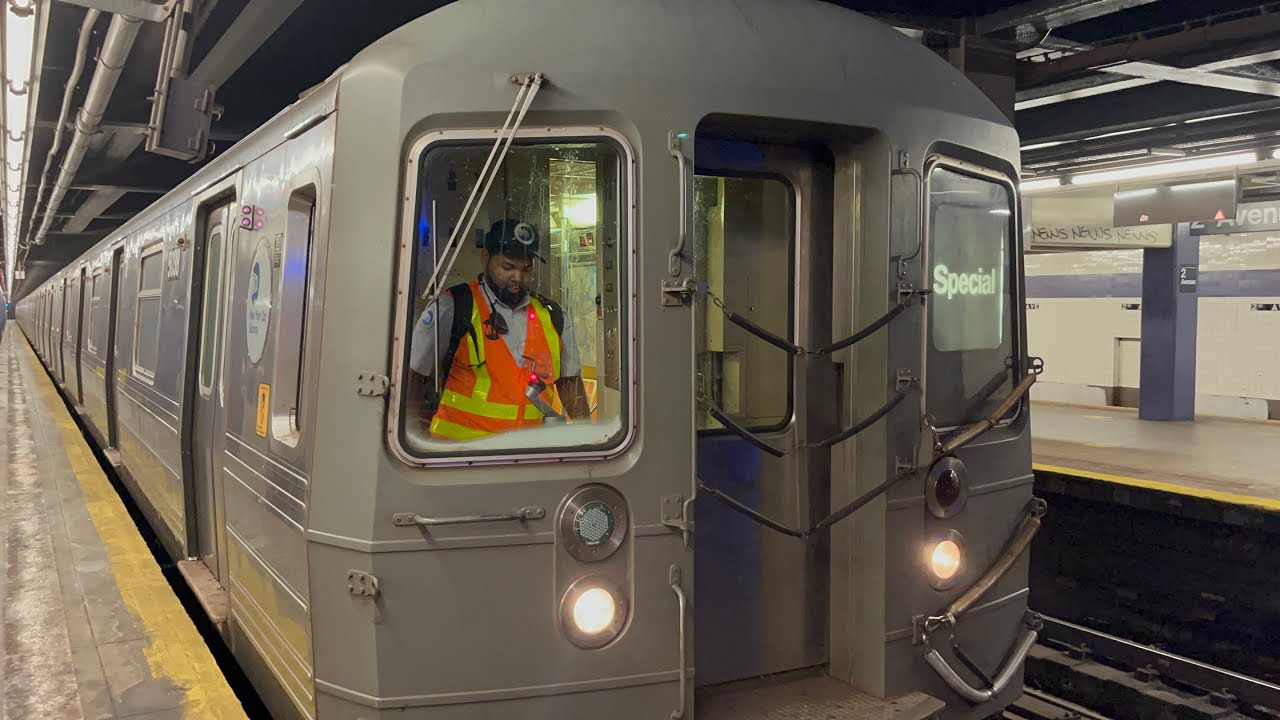 MTA New York City Transit:Special Baseball R68 Train Arrives and ...