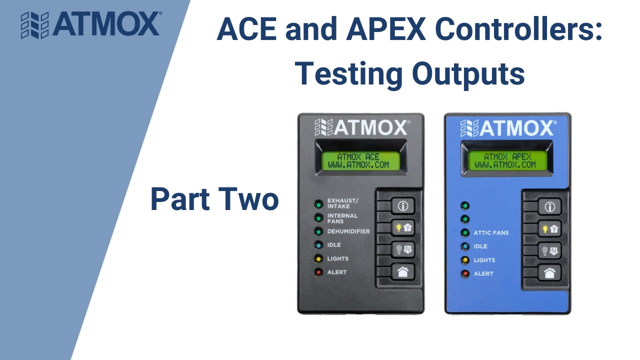 ATMOX ACE and APEX - Settings Menu - Part 2 - Testing Outputs - YouTube