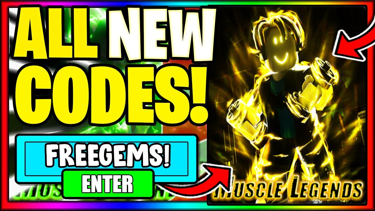 ALL *NEW* CODES FOR MUSCLE LEGENDS 2024! *FREE GEMS!* Roblox Muscle Legends Codes JANUARY 2024 ...