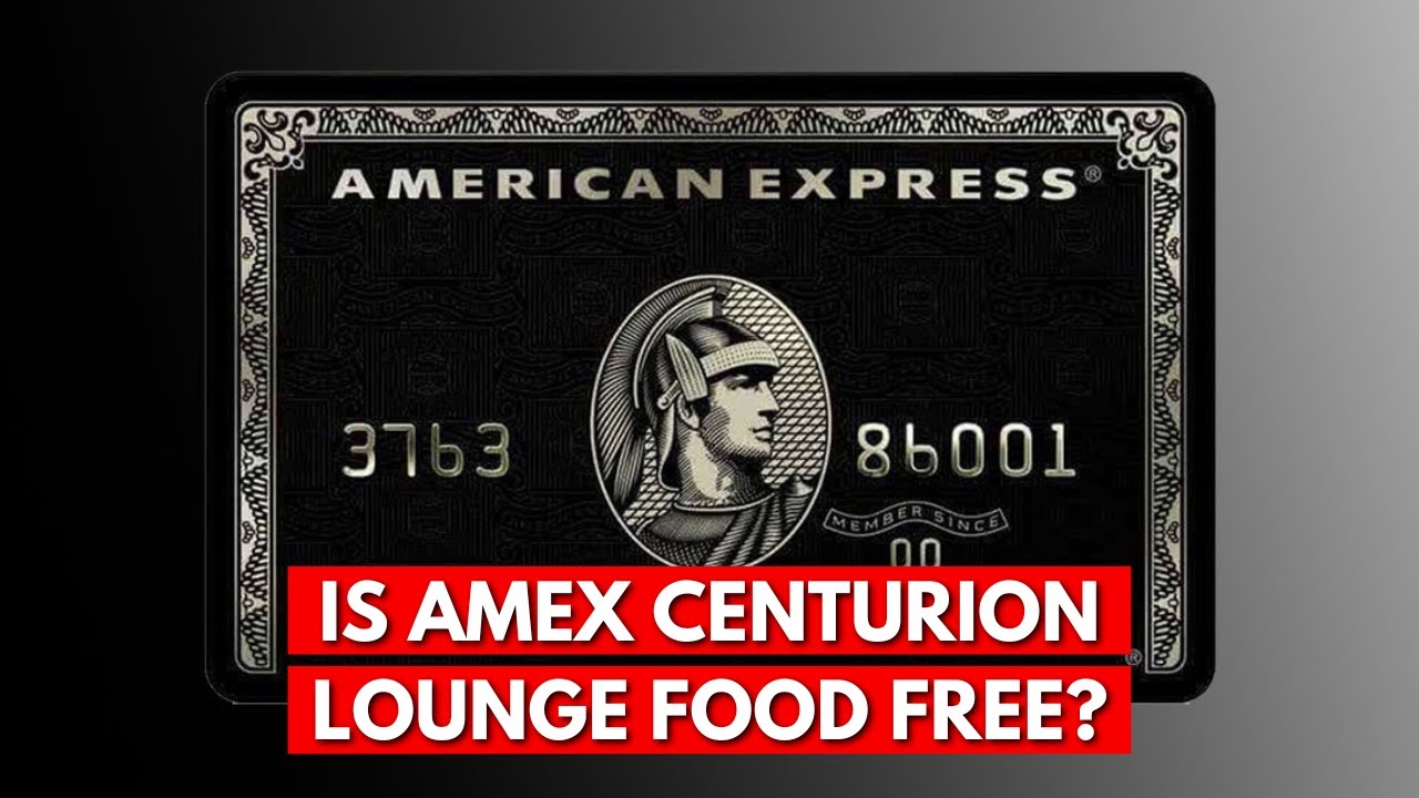 Is Amex Centurion Lounge Food Free? - YouTube