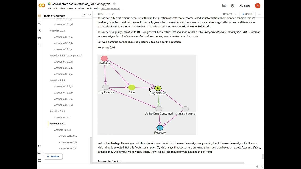 Causal Inference in Statistics, Solution to Problem 3.4.2 | Front-Door ...