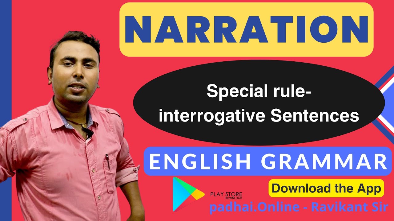Special rule- interrogative Sentences : Narration | English Grammar ...