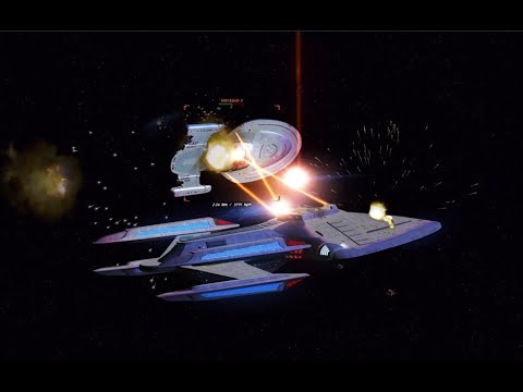 Star Trek Bridge Commander: Prometheus vs 3 Intrepid class - YouTube