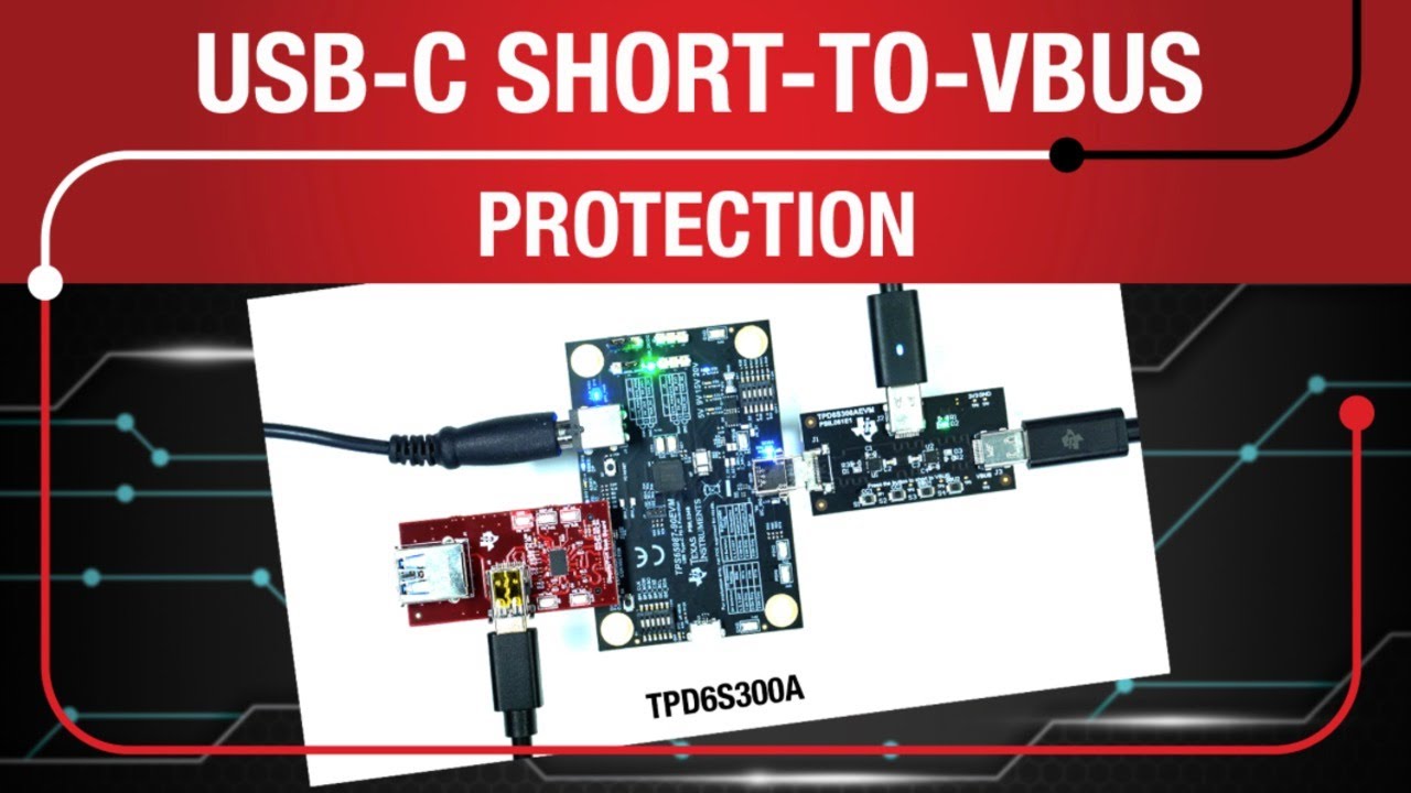 How to avoid short-to-Vbus with the USB Type-C TPD6S300A - YouTube