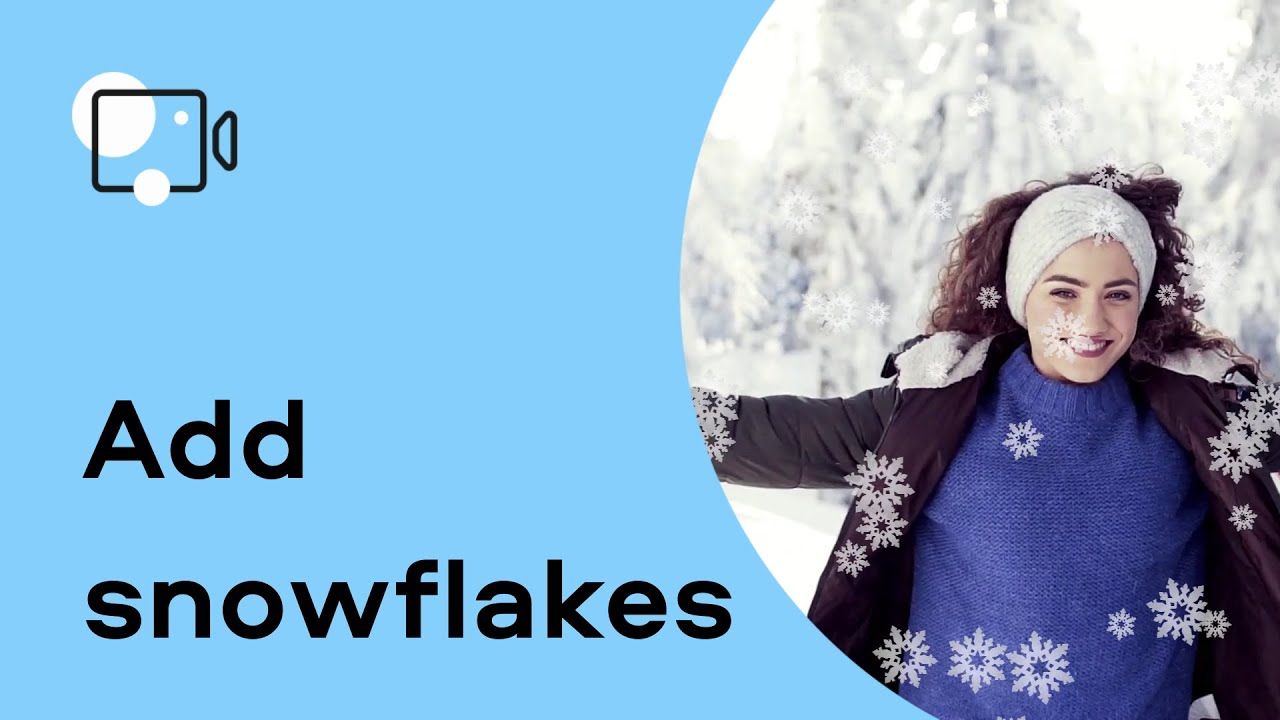 How to add SNOWFLAKES to a video | video editing (Tutorial 2022) - YouTube