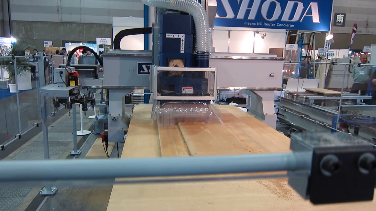 CNC Router NCN 1200 SHODA - YouTube