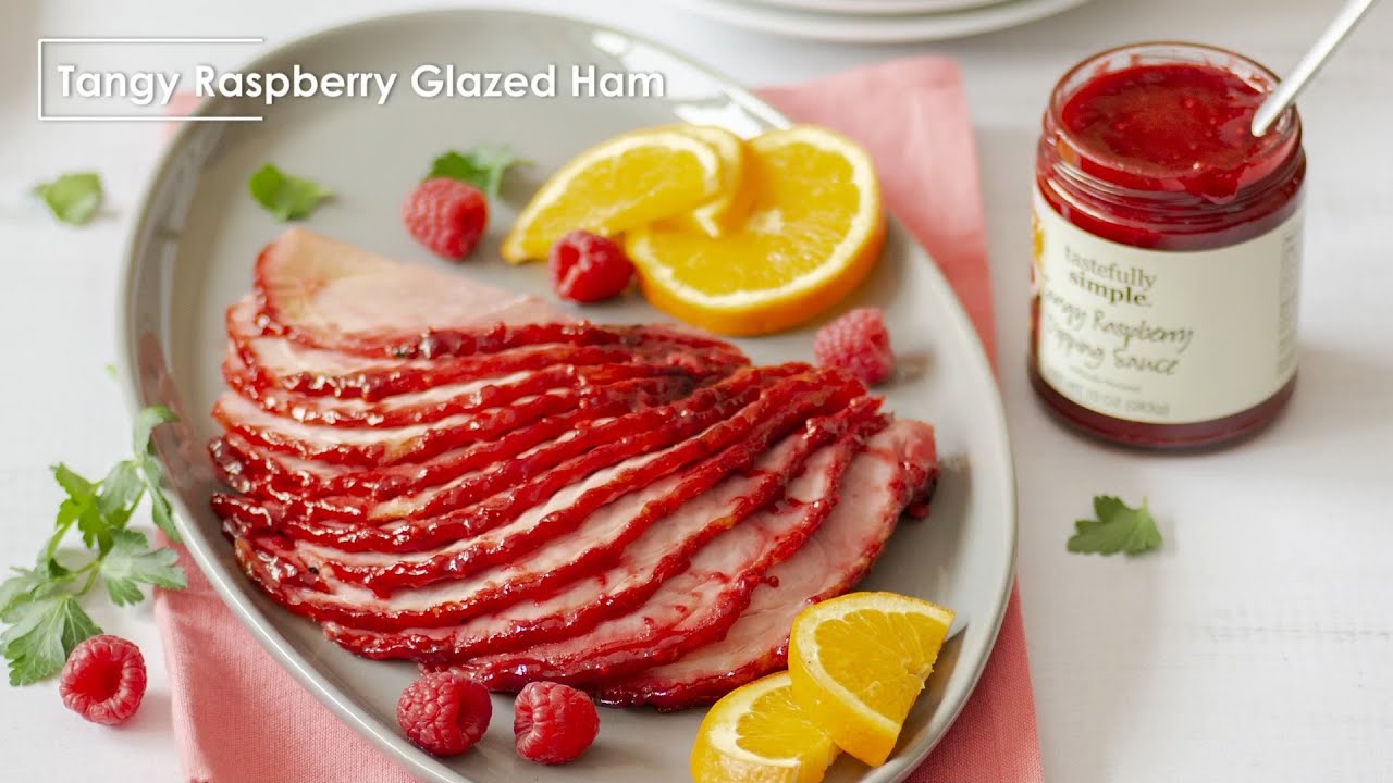 Tangy Raspberry Glazed Ham - YouTube