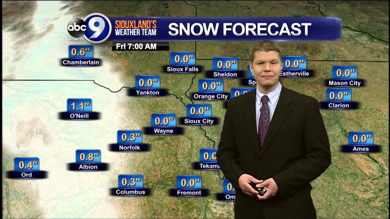 KCAU Weather Forecast March 22, 2013 - YouTube