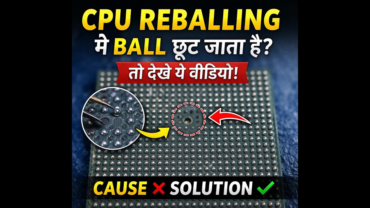 CPU Reballing Kaise Kare | Mobile CPU Reball Process Step by Step ...